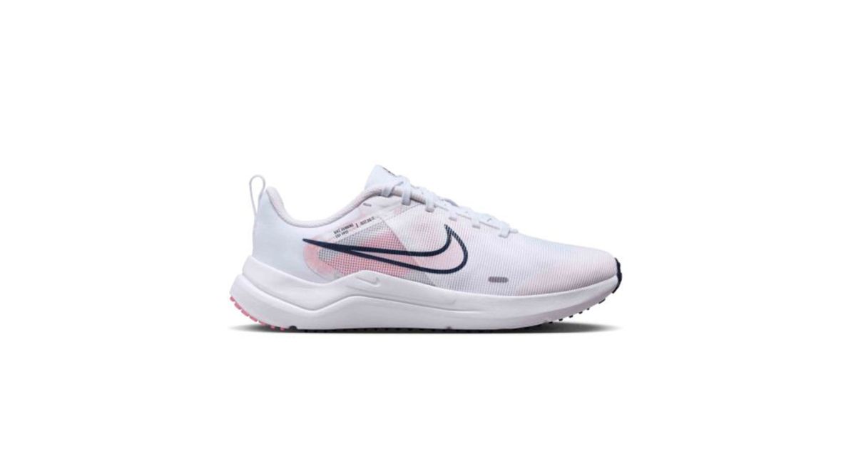 Nike Downshifter 12 Premium -Women- White/Pink Pearl - 40 | Linstashop