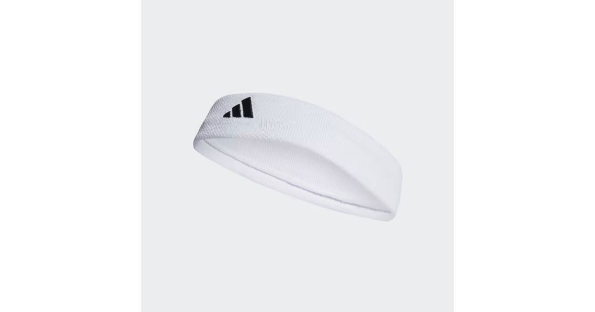 ADIDAS TENNIS HEADBAND WHITE/BLACK - STD | Linstashop